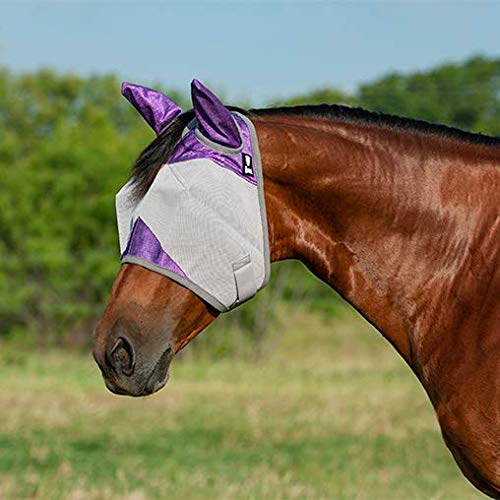 Cashel Crusader Designer Fly Mask with Ears, Orchid, Weanling