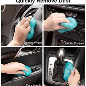 TICARVE Cleaning Gel for Car Detailing Tools Car Cleaning Kit Automotive Dust Air Vent Interior Detail Detailing Putty Universal Dust Cleaner for Auto Laptop Home Car Slime Cleaner