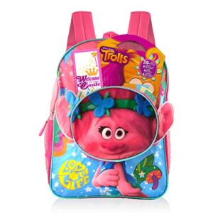 trolls backpack school supplies bundle ~ trolls school bag set with 200+ trolls stickers plus coloring sheets, and more! (trolls school supplies)