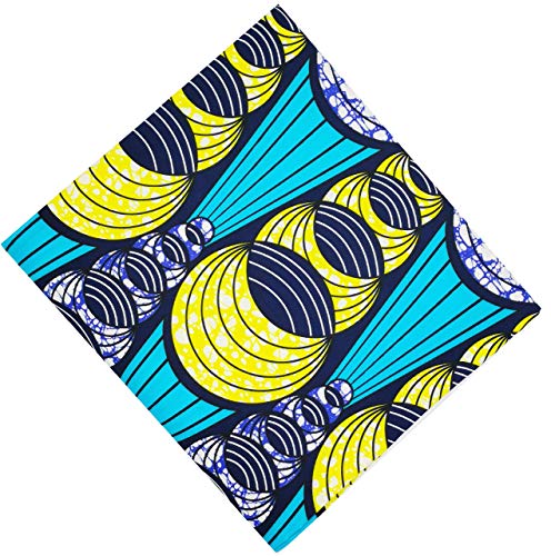 African Fabric African Print Fabric Ankara Wax 6 Yards Ankara Fabric Kente Cloth Fabric by The Yard (The Natural Pattern)