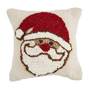 mud pie christmas mini canvas pillow, santa