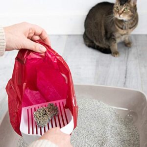 Ubbi Pet Waste Sacks, Lavender Scented Cat Litter Disposal Bags, Leak Proof and Easy Tie, 200 Count