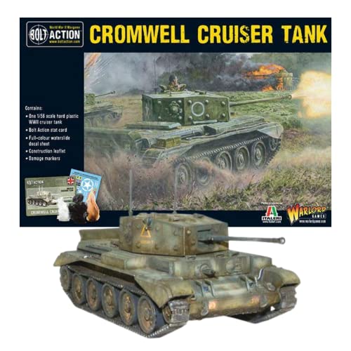 Wargames Delivered Bolt Action Miniatures - Warlord Games Cromwell Cruiser Tank British Army Model Tank 28mm Miniatures - Wargaming, WW2 Model Kits, and Tank Model Kit Model Tanks Kits to Build