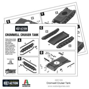 Wargames Delivered Bolt Action Miniatures - Warlord Games Cromwell Cruiser Tank British Army Model Tank 28mm Miniatures - Wargaming, WW2 Model Kits, and Tank Model Kit Model Tanks Kits to Build