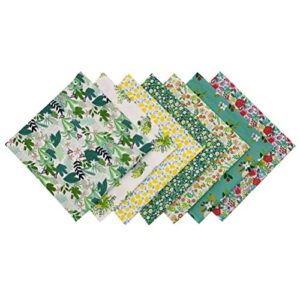 PRETYZOOM 7pcs Sewing Floral Fabric DIY Patchwork Bundle Craft Quilting Cotton Cloth Party Supplies