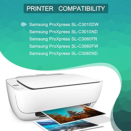 GREENBOX Compatible Toner Cartridge Replacement for Samsung CLT-503L CLT-K503L CLT-C503L CLT-M503L CLT-Y503L High Yield for ProXpress C3060FW C3010DW C3010ND C3060ND, 1 Black 1 Cyan 1 Magenta 1 Yellow