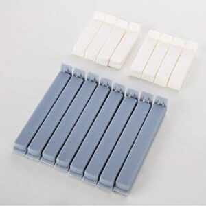 Xicennego Plastic Sealing Clips Bag Clips for Food -16 Pack | Blue | White | Two Sizes