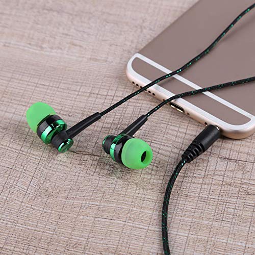 Earphones, Earbuds Heavy Bass Stereo Plastic Games Headset for Walking - Black