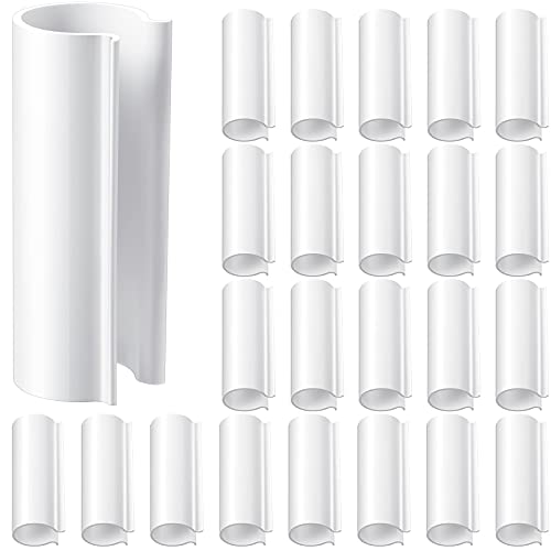 32 Piece Clamp for PVC Pipe Greenhouses, Row Covers, Shelters, Bird Protection, 2.4 Inches Long(White,for 1/2 Inch PVC Pipe)