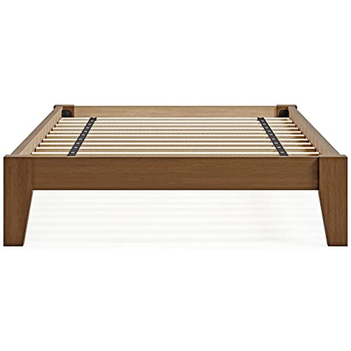 Signature Design by Ashley Tannally Modern Wood Youth Platform Bed Frame, Twin, Light Brown