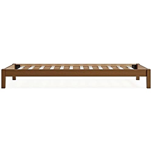 Signature Design by Ashley Tannally Modern Wood Youth Platform Bed Frame, Twin, Light Brown