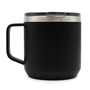 Yukon Outfitters Outdoor Camping Active Stainless Steel Freedom 16 oz Coffee Mug, Black