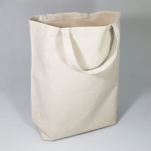 Made in USA Extra Large Canvas Reusable Shopping Grocery Tote Bags 2 Pack