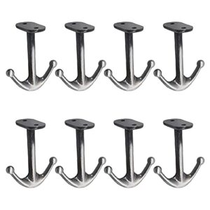 yes time ball two prong ceiling hook for closet top bathroom kitchen cabinet garage pack of 8 (ancient tin)