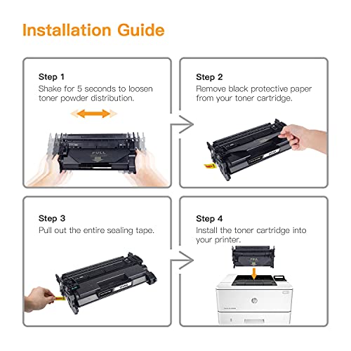 E-Z Ink (TM Compatible Toner Cartridge Replacement for HP 26X CF226X 26A CF226A to use with M402d M402dn M402dw M426fdw M426fdn M426dw Printer Tray (Black, 2 Pack)