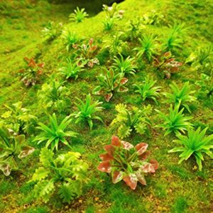 90pcs Mini Model Trees Plants Flowers Green Shrubs Bush Model, Aritificial Plants Model Train Scenery Architecture Flower Model Scenery