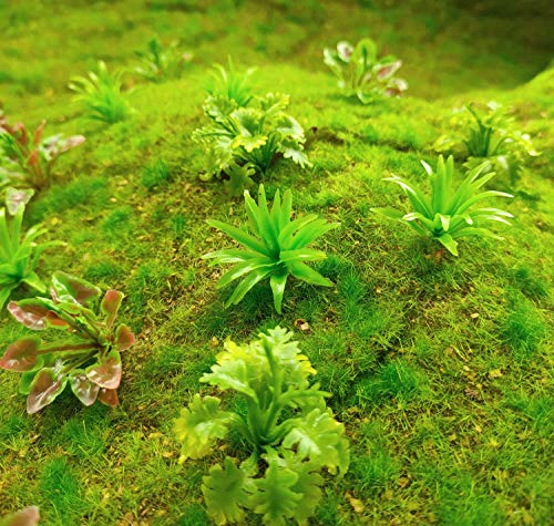 90pcs Mini Model Trees Plants Flowers Green Shrubs Bush Model, Aritificial Plants Model Train Scenery Architecture Flower Model Scenery