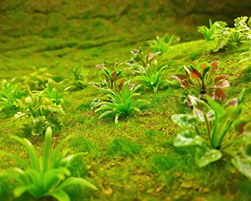 90pcs Mini Model Trees Plants Flowers Green Shrubs Bush Model, Aritificial Plants Model Train Scenery Architecture Flower Model Scenery