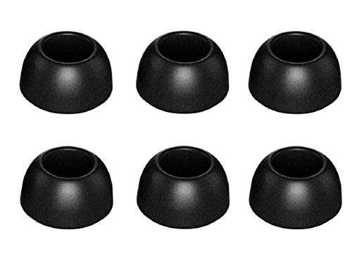 JNSA Memory Foam Ear Tips Compatible with Galaxy Buds,3 Pairs,Small Size,Foam Black S