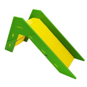 tehaux 2 in 1 parrots slide training bird toys and crawling ladder parrot educational toys bird skill training slide ladder parrot trick training sliding prop