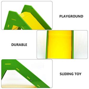 TEHAUX 2 in 1 Parrots Slide Training Bird Toys and Crawling Ladder Parrot Educational Toys Bird Skill Training Slide Ladder Parrot Trick Training Sliding Prop