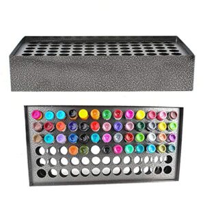 loyalheartdy tattoo ink bottle holder,78 holes metal ink vertical display stand organizer tattoo ink bottles nail polish holder holder ink display stand organizer for tattoo inksnail polish bottles