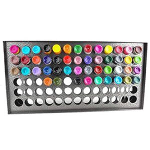 LOYALHEARTDY Tattoo Ink Bottle Holder,78 Holes Metal Ink Vertical Display Stand Organizer Tattoo Ink Bottles Nail Polish Holder Holder Ink Display Stand Organizer for Tattoo Inksnail Polish Bottles