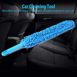 Car Cleaning Brush Flexible Long Soft Microfiber Cleaning Brush Car Wash Tool Wheel Cleaner, car cleaning