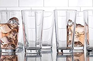 Home Essentials & Beyond Drinking Glasses Set Of 10 Highball Glass Cups 17 Oz Beer Glasses, Water, Juice, Cocktails, Iced Tea, Bar Glasses. Dishwasher Safe.