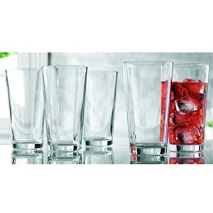 Home Essentials & Beyond Drinking Glasses Set Of 10 Highball Glass Cups 17 Oz Beer Glasses, Water, Juice, Cocktails, Iced Tea, Bar Glasses. Dishwasher Safe.