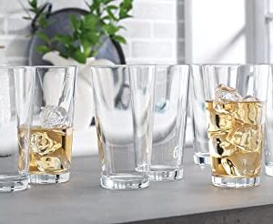 Home Essentials & Beyond Drinking Glasses Set Of 10 Highball Glass Cups 17 Oz Beer Glasses, Water, Juice, Cocktails, Iced Tea, Bar Glasses. Dishwasher Safe.