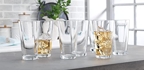 Home Essentials & Beyond Drinking Glasses Set Of 10 Highball Glass Cups 17 Oz Beer Glasses, Water, Juice, Cocktails, Iced Tea, Bar Glasses. Dishwasher Safe.