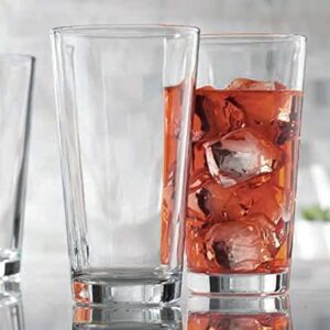 Home Essentials & Beyond Drinking Glasses Set Of 10 Highball Glass Cups 17 Oz Beer Glasses, Water, Juice, Cocktails, Iced Tea, Bar Glasses. Dishwasher Safe.