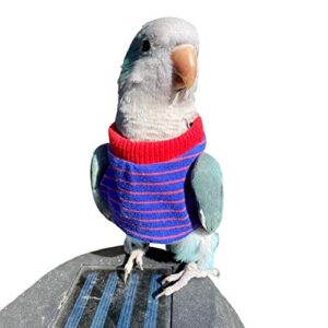 hezhuo bird clothes， parrot bird supplies, light flying clothes, warm and comfortable, tiger skin, green cheek parrot, little sun parrot, monk parrot, starling, mynah, senegal parrot, mini macaw (l)