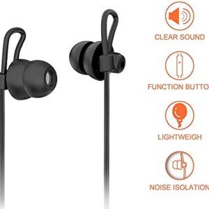 Sleep Earbuds Sleeping Noise Isolation Headphones with Unique Fully Soft Silicone Earplug,Sleep Earphones with Mic,Perfect for Sleeping,Insomnia,Side Sleeper,Snoring,Air Travel VZ SPORT MATE