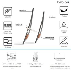 BEBLAU PACK SLIM + TWIST: THE MINIMALIST ORGANIZERS PACK: Unique & Innovative Portable Organizers. at Home, Office, or on-The-go, Have Everything in Place with Beblau Products! Grey Pack