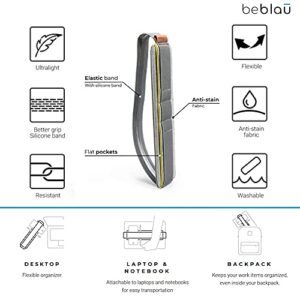 BEBLAU PACK SLIM + TWIST: THE MINIMALIST ORGANIZERS PACK: Unique & Innovative Portable Organizers. at Home, Office, or on-The-go, Have Everything in Place with Beblau Products! Grey Pack