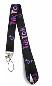 tiktok key lanyard badge id holder tik tok keychain