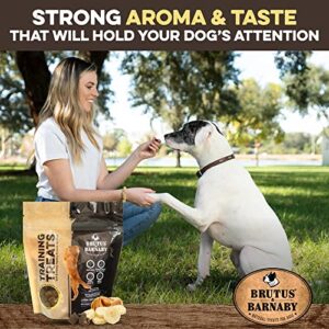 BRUTUS & BARNABY Training Treats for Dogs - Peanut Butter & Banana - All-Natural Healthy Low Calorie Vegan Treat - Great to Use for Rewards in Training Your Puppy Or Dog