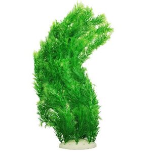 e.yomoqgg aquarium artificial plants fish tank decorations aquarium decorations, underwater aquatic plastic grass, 21.6” tall fishtank plants ornament large for landscape (green)(e)