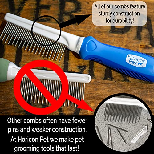 Horicon Pet Detangling and Grooming Dog Comb Set for Dogs, Cats, Small Animals