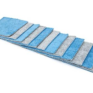 [Saver Sheet] Coating Applicator Towel with Barrier Layer - 12 pack (Blue/Gray, 4"x4")