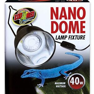 Zoomed Nano Dome Light Fixture for Reptiles - Includes Attached DBDPet Pro-Tip Guide (40w Max)