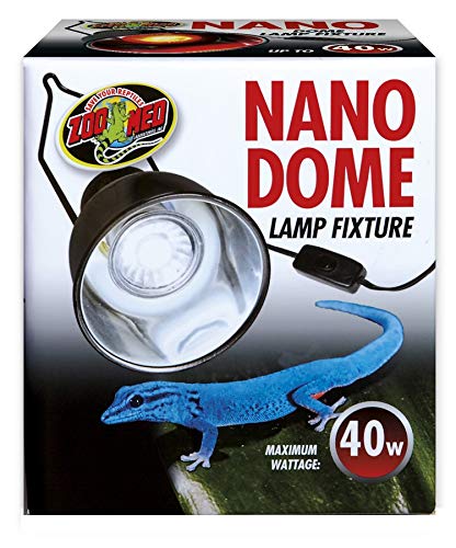 Zoomed Nano Dome Light Fixture for Reptiles - Includes Attached DBDPet Pro-Tip Guide (40w Max)