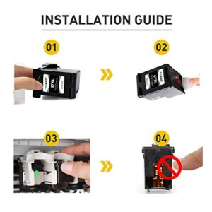 batuto Remanufactured for hp Ink 67 Ink Cartridges Black Replacement for HP Envy 6052 6055 Pro 6452 6455 6458 DeskJet 1255 2732 2752 2755 DeskJet Plus 4140 4152 4155 4158 67xl hp Printer Ink