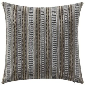 waterford carrick dec pillow, medium, grey/gold antique