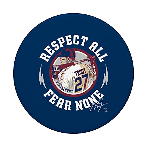 Mike Trout Respect All Fear None PopSockets PopGrip: Swappable Grip for Phones & Tablets