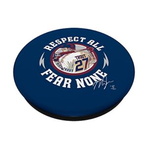 Mike Trout Respect All Fear None PopSockets PopGrip: Swappable Grip for Phones & Tablets