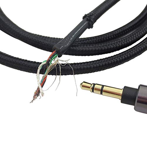 Meijunter Headphone Audio AUX Cable Compatible with Sony WH-H900N/WH-1000XM3/WH-1000XM4/H800/950/mdr-10r/mdr-10rc/10RBT/NC200D/MDR-100AAP, 3.5mm to 3.5mm Male (1.2 m/3.93ft)