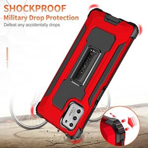 DAWEIXEAU Case for Moto G Stylus 2021,Heavy Duty Rugged Shockproof Protective Cover Case for Moto G Stylus 2021 (Red)